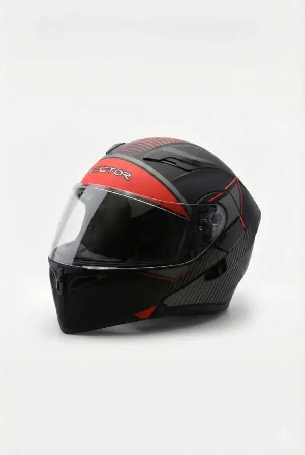 Helmet Vector 254 Modular Black/Red - Fancy Bikes.pk