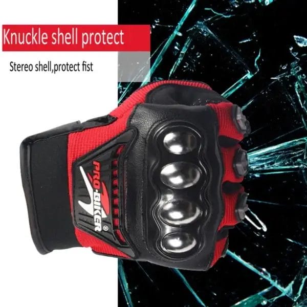 Gloves Pro-Biker Steel Knuckle - Fancy Bikes.pk